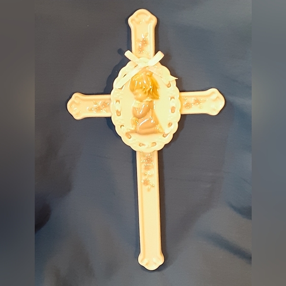 Other | Kneeling Child Cross For Girls Porcelain 85 Tall 5 Across Child ...
